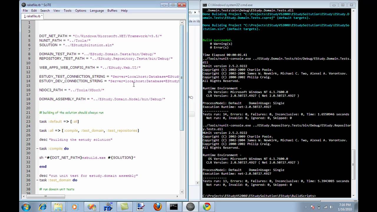 Using Rake to Build, Run Unit Tests and Create Documentation Using Rake to Build, Run Unit Tests and Create Documentation